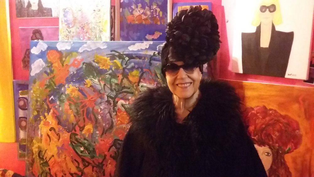 Glass visits the Stash Gallery for the opening night of Molly Parkin ...