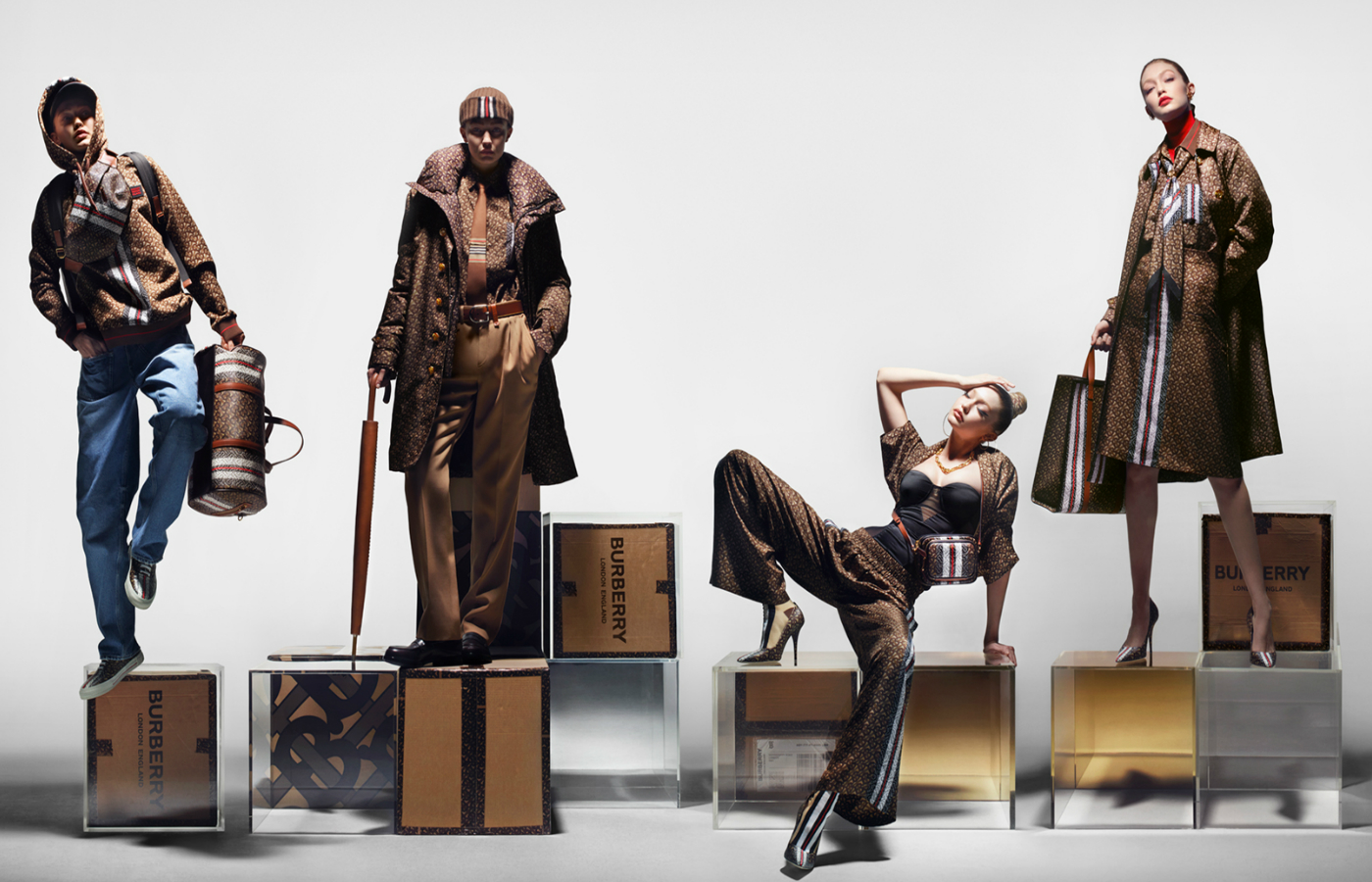Burberry debuts its first ever Monogram Collection starring Gigi Hadid ...