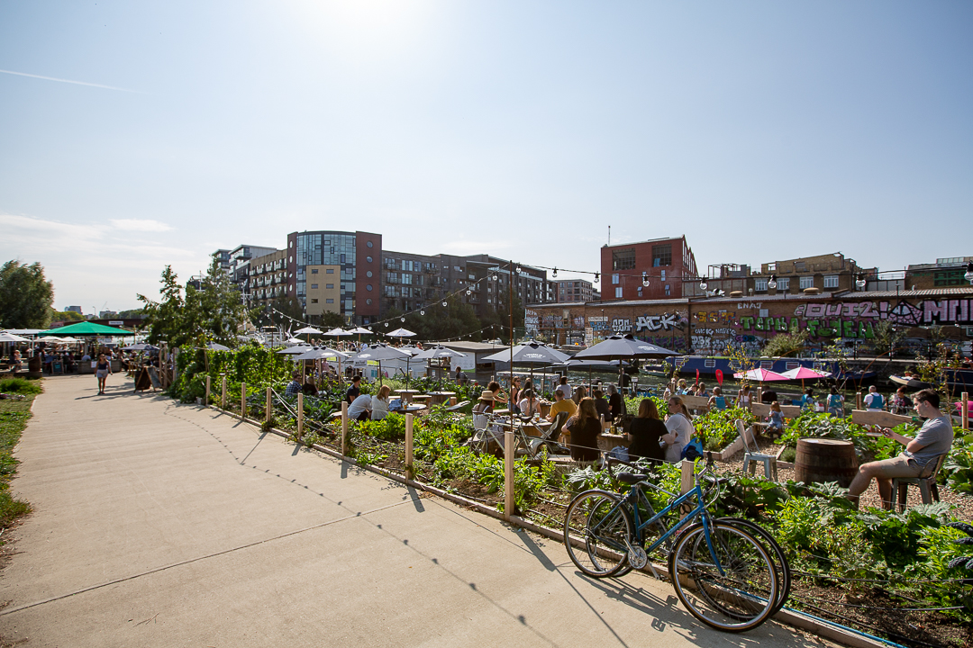 Glass enjoys a canal view while dining at Hackney Wick hotspot, Barge ...