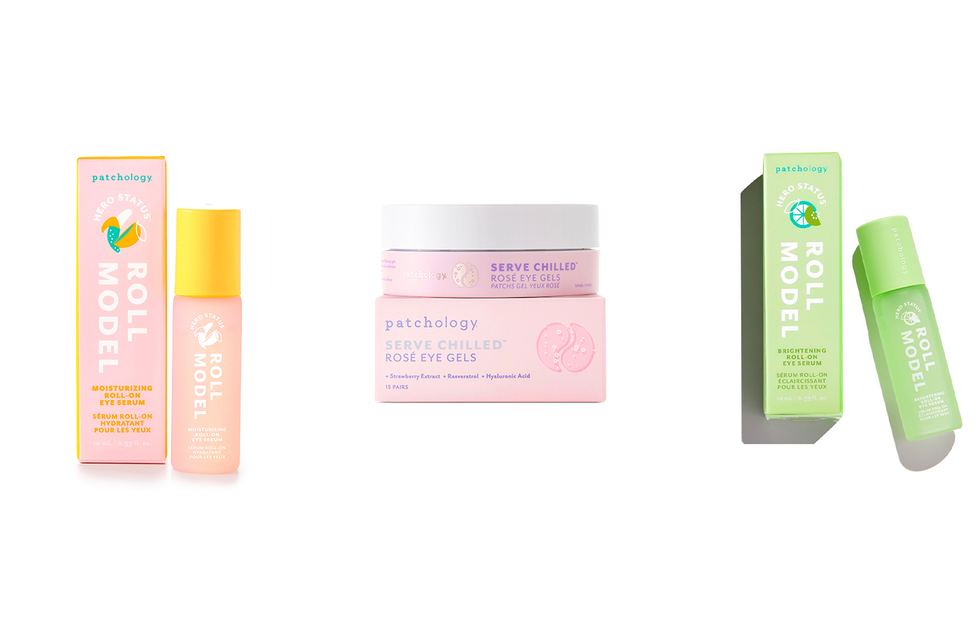 Glass reviews Patchology Roll Model Eye Serums and Rosé Eye Gels - The ...