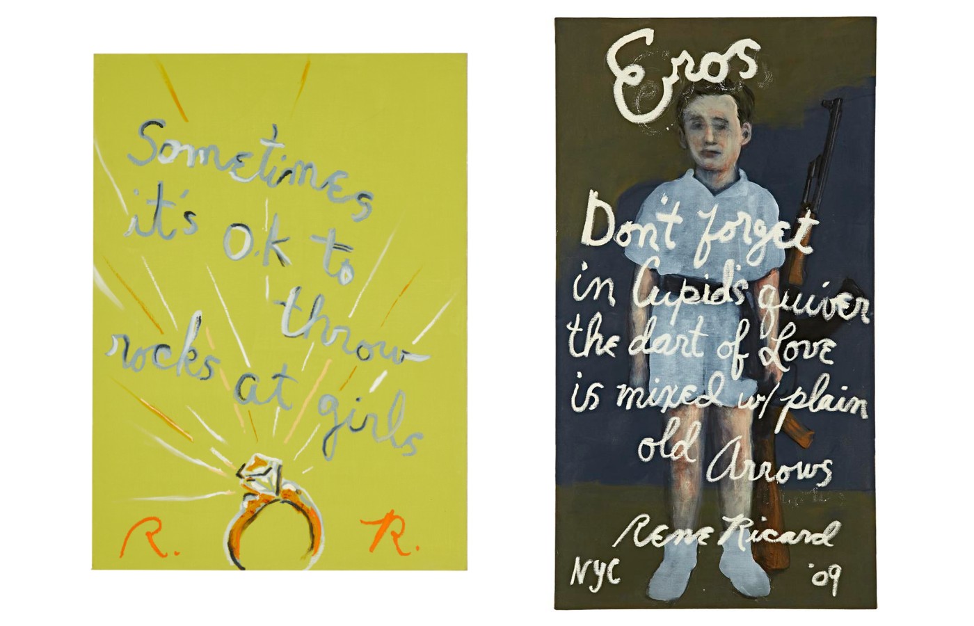 Rene Ricard: Growing Up In America has opened at Vito Schnabel Gallery ...