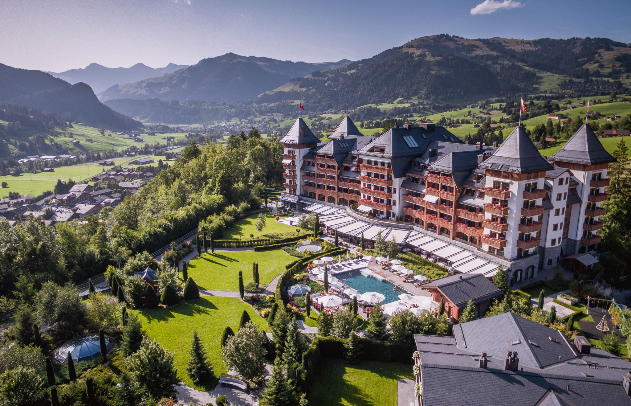 Glass steps in to a magical city at The Alpina Gstaad, Switzerland ...