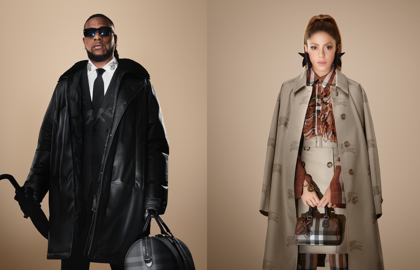 Burberry debut The Night Before campaign starring Burna Boy and Shakira ...