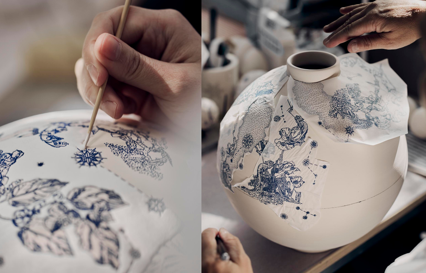 Dior presents an insight into the craftsmanship behind the Astro vase ...