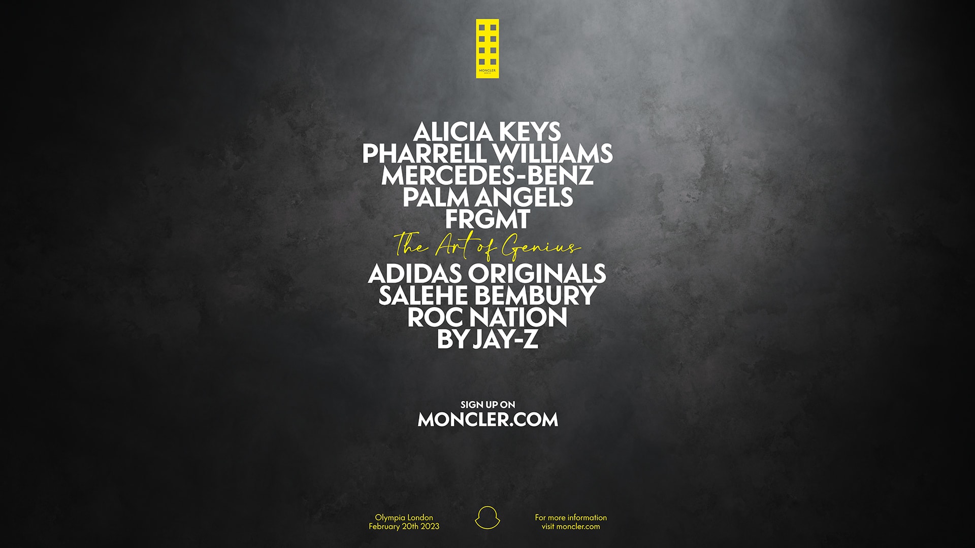 Moncler reveals The Art of Genius 2023 event for London Fashion Week ...