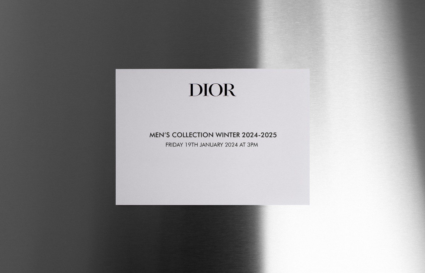 Glass presents the livestream of the Dior AW24 show at PFWM - The Glass ...